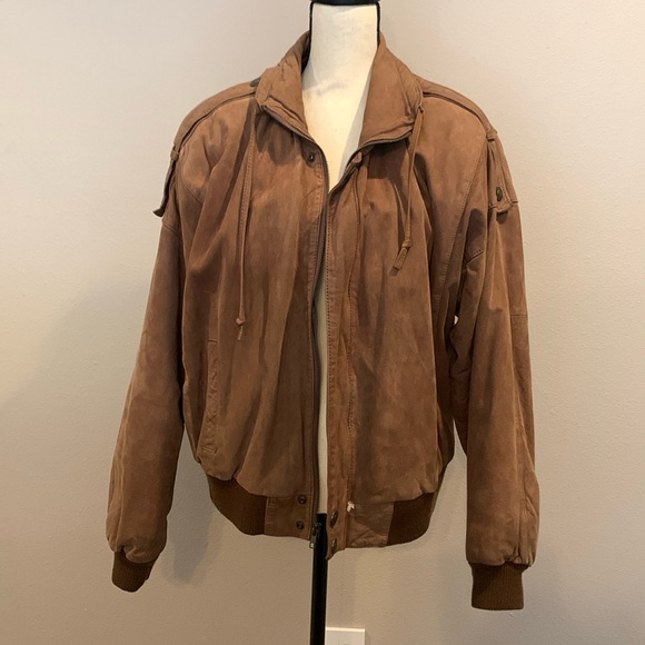 Hunters Run | Jackets & Coats | Vintage Hunters Run Leather Bomber ...